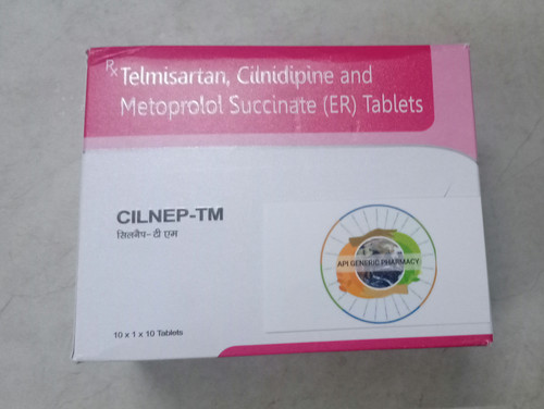 CILNEP-TM, (TELMISARTAN 40+CILNIDIPINE10+METOPROLOL50) mg,10 tablets ...