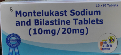 MONTELUKAST 10 MG BILASTINE 20 MG, 10 tablets | API GENERIC PHARMACY