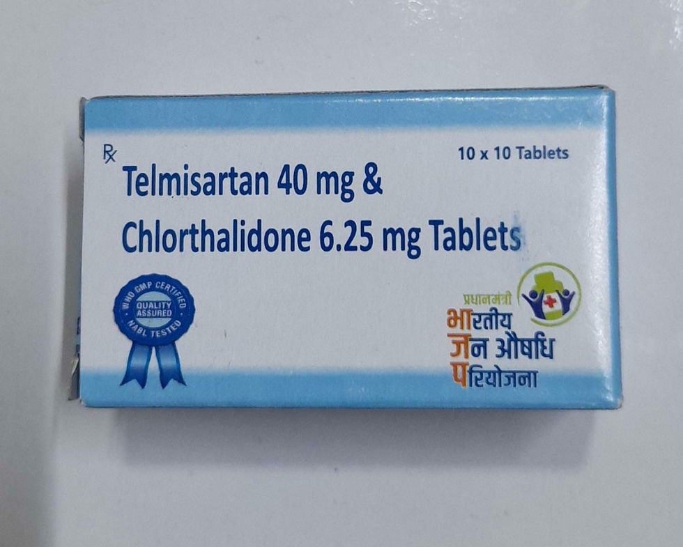 Telmisartan 40mg and chlortheridone 6.25mg, 10 tablets | API GENERIC ...