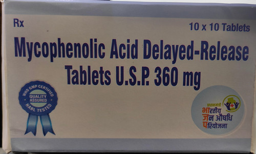 mycophenolic acid delayed release tablets usp 360 mg, 10 tablets | API ...