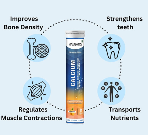 CALCIUM EFFERVESCENT , DISPERSIBLE, 20 TABLETS | API GENERIC PHARMACY
