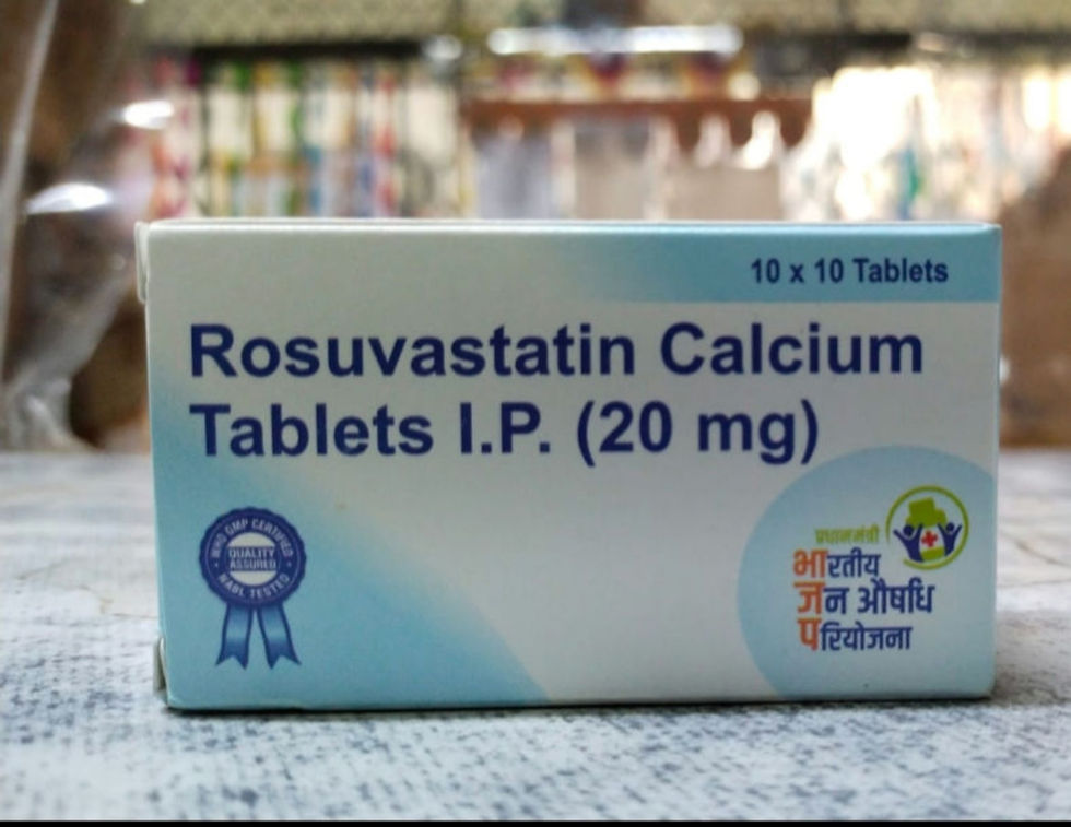 Rosuvastatin 20 mg , 10 tablets, 1 strip | API GENERIC PHARMACY