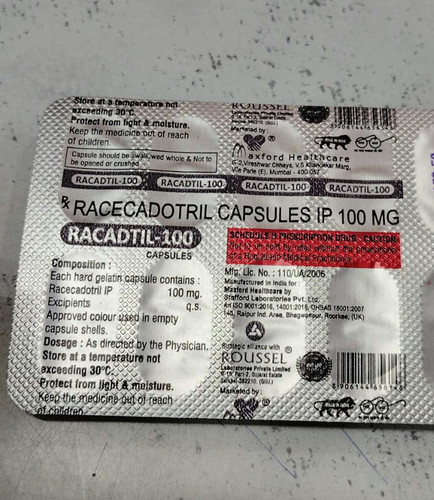 Racecadotril 100 mg, 10 capsules | API GENERIC PHARMACY