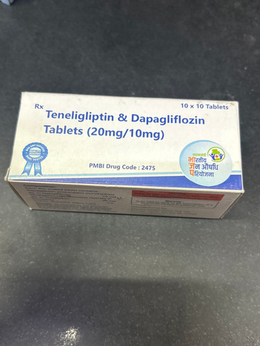 Teneligliptin 20 dapagliflozin, 10 mg tablet | API GENERIC PHARMACY