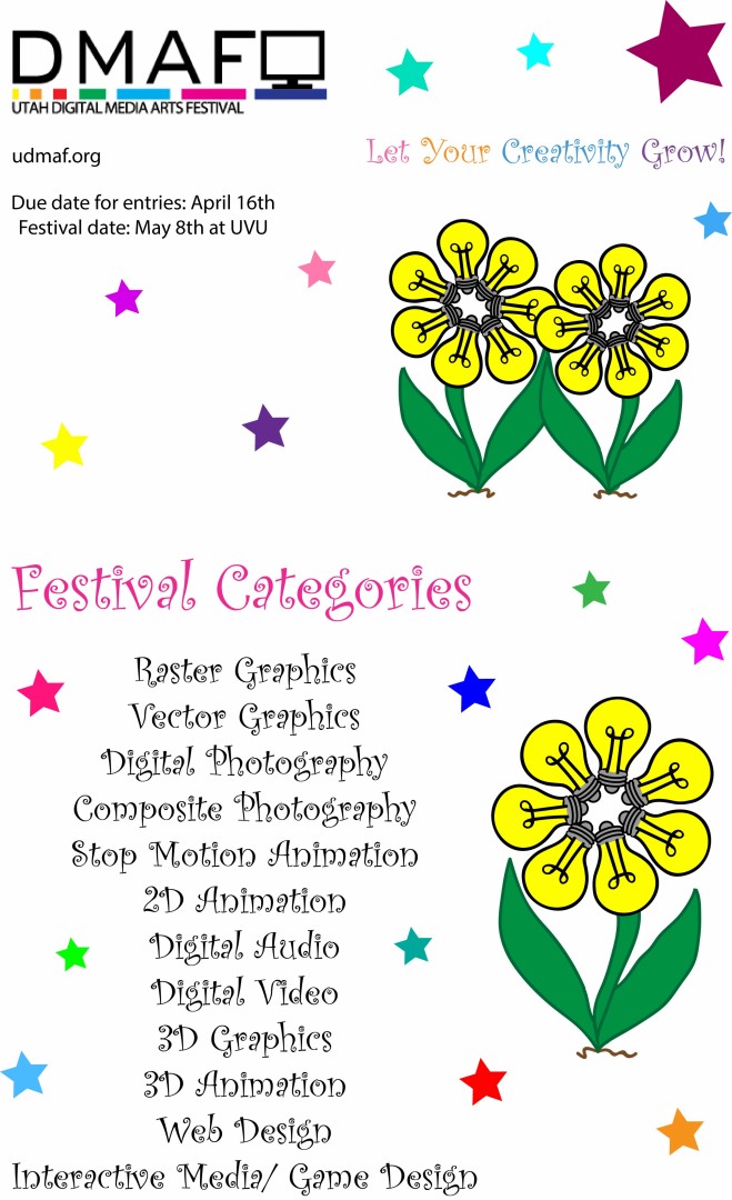 T-Shirt and Poster | Utah Digital Media Arts Festival