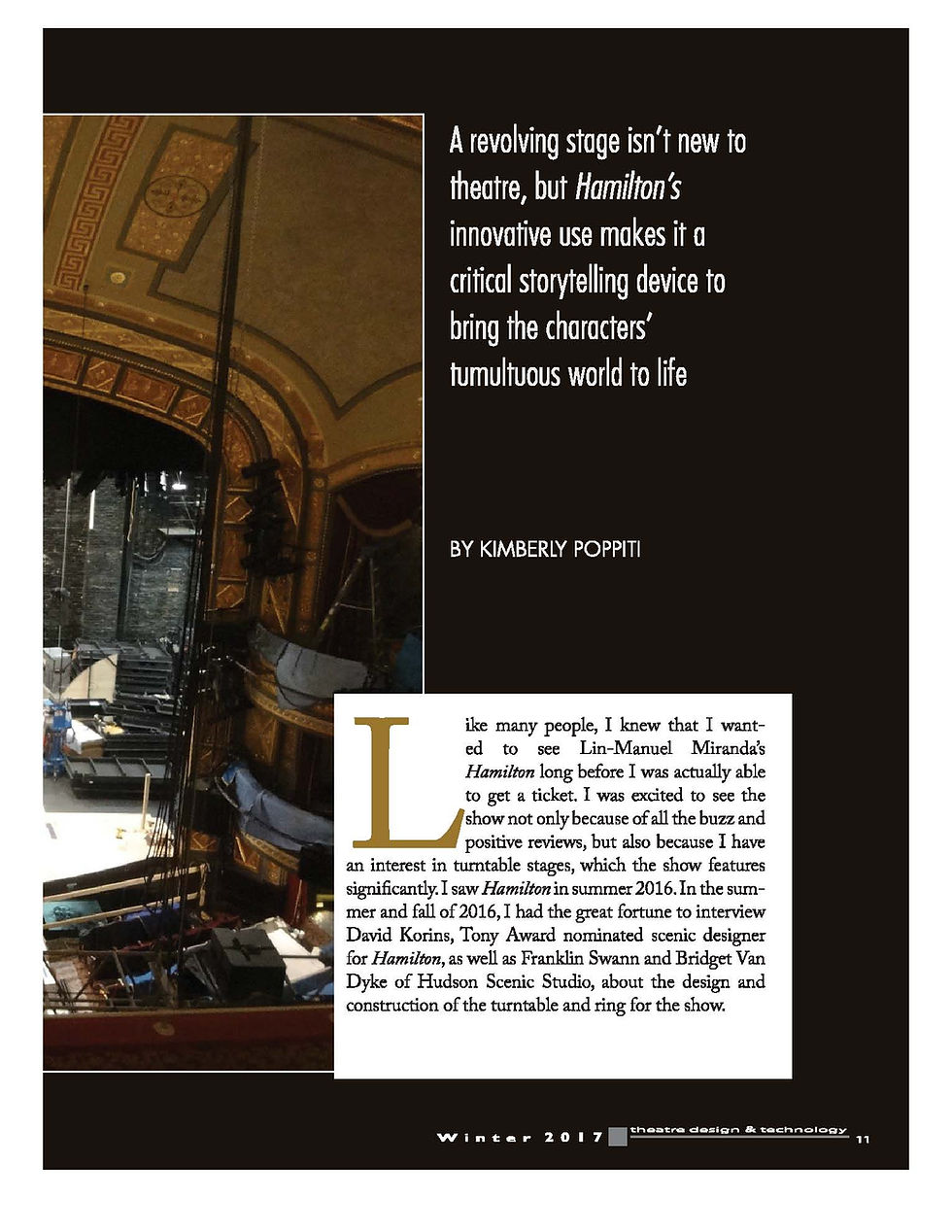 Hamilton's Turntable and Ring Stage