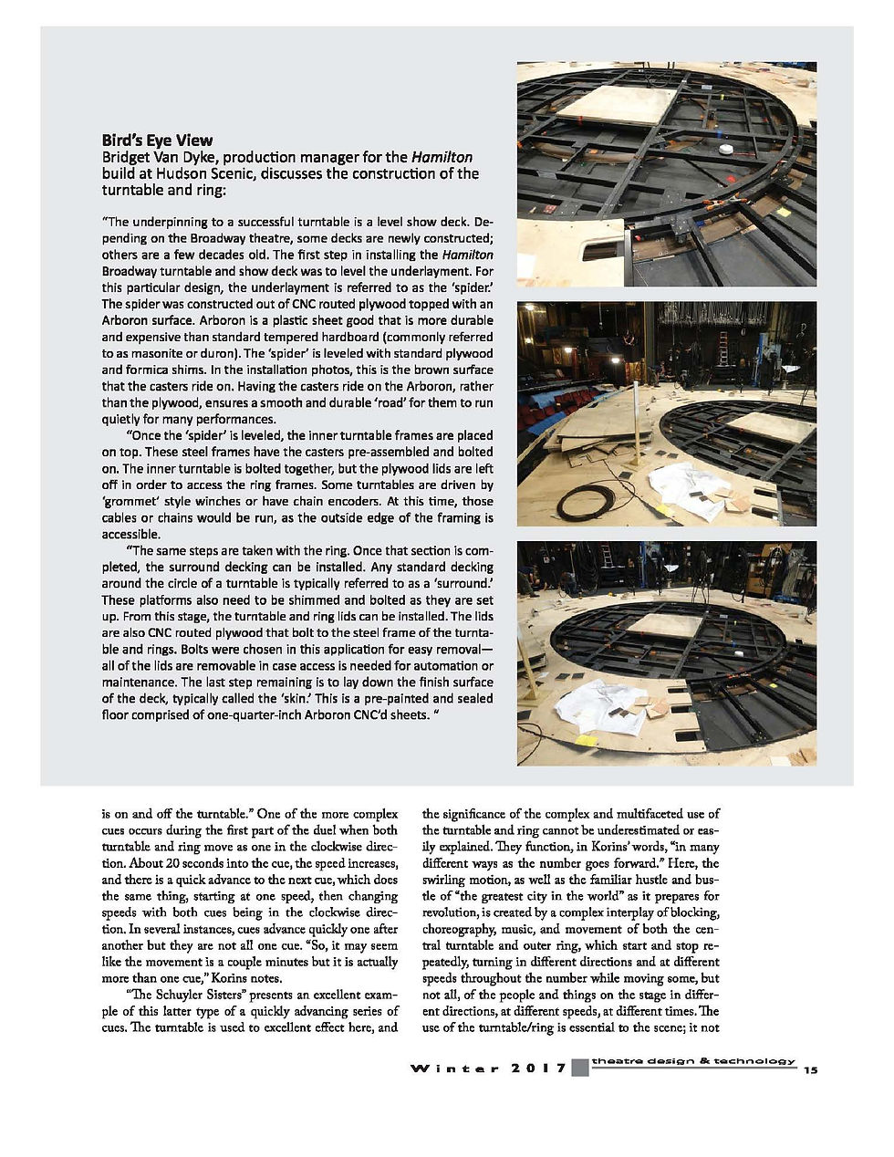 Hamilton's Turntable and Ring Stage