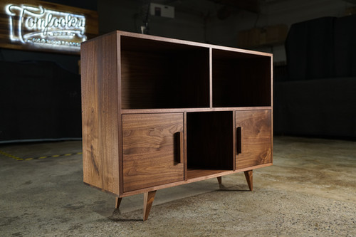 Couzens Vinyl Console, 2 Door | Tomfoolery Wood Co.