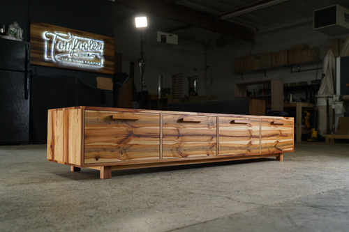Clarkson Drawer Bench, 86"W | Tomfoolery Wood Co.
