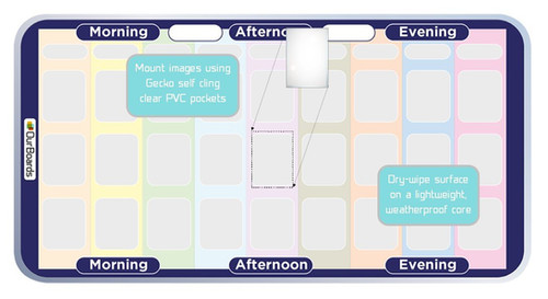 Daily Visual Timetable Board With 10 Pockets | Sensory Playground| 38.49