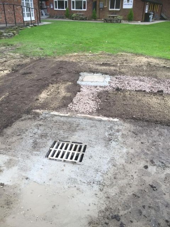 Rugby Club funds drainage works at the Holmes Chapel Community Centre