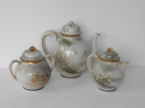 Tea Set Japanese Eggshell Porcelain | digforvintage