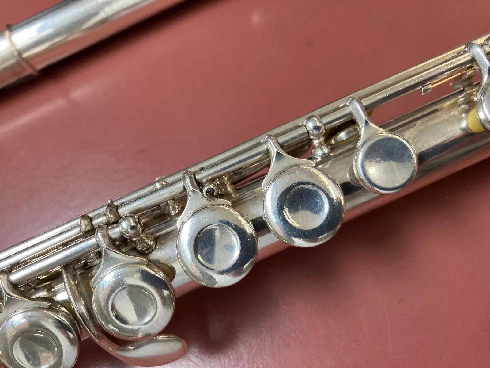 1929 Haynes "Plateau" Pattern Solid Silver Flute, Soldered Tone Holes ...