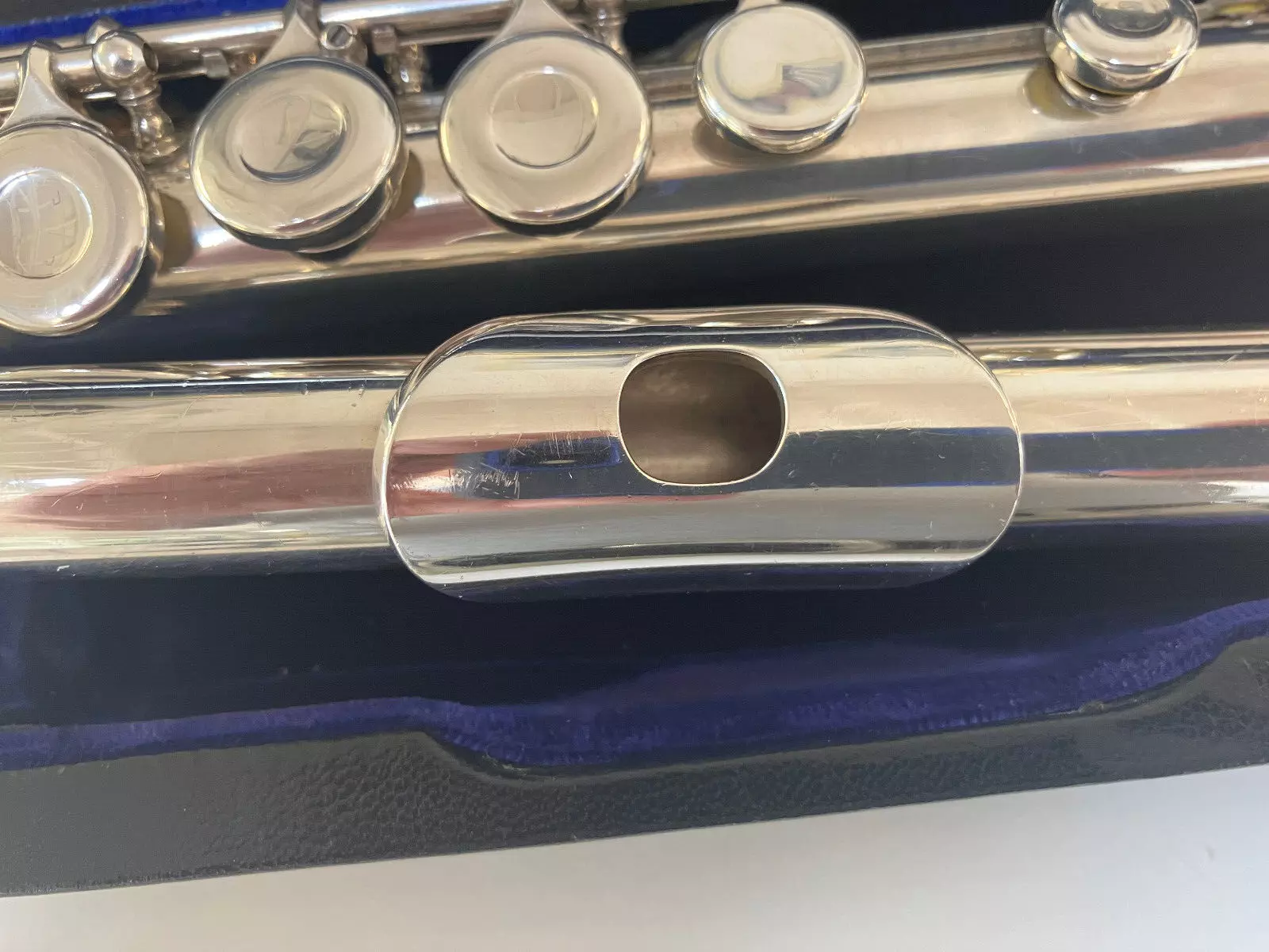 1929 Haynes "Plateau" Pattern Solid Silver Flute, Soldered Tone Holes ...
