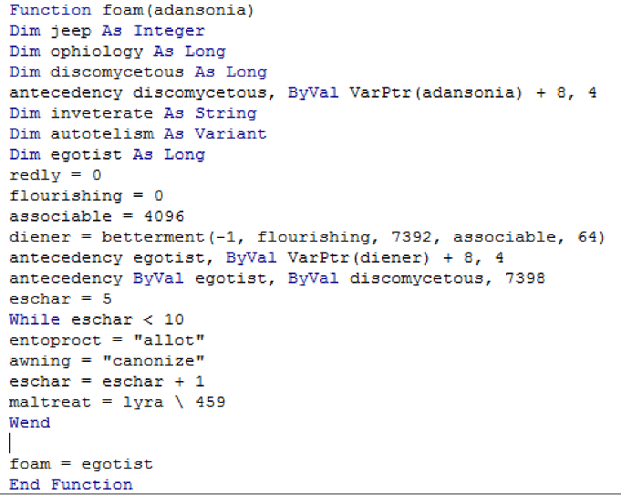 Maldoc uses Windows API to perform process hollowing