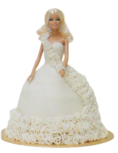 White Barbie doll cake | Alfa Confectionery