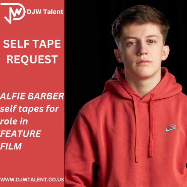 Alfie Barber self tapes for role in Feature Film