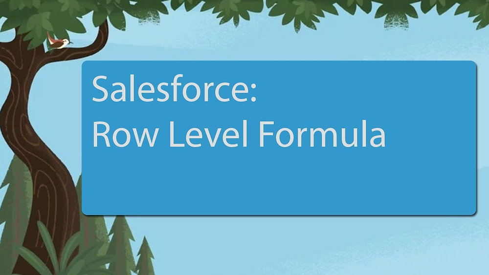Salesforce: How to Add Row Level Formula?