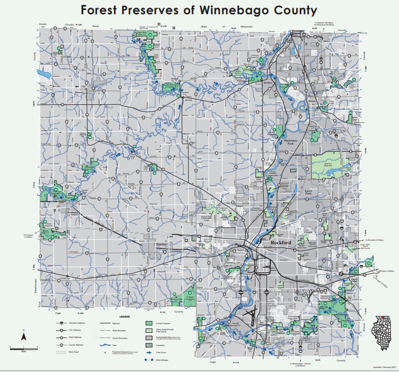 District Map - Forest Preserves of Winnebago County | Winnebago Forest