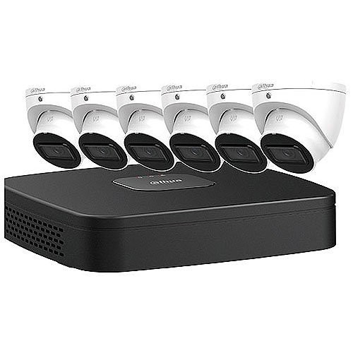 Dahua 8 Channel 4k NVR Security System with 6* 4MP Turret Cameras ...