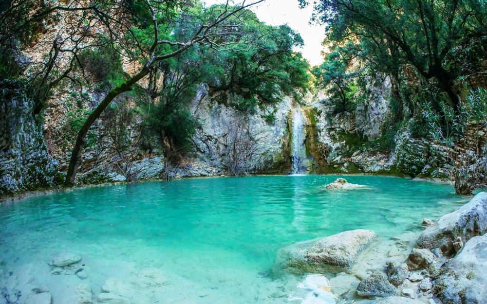 Waterfalls in Poros Kefalonia
