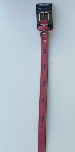 Sophie Allport red medium collar ~ 50% off | Team Waggles