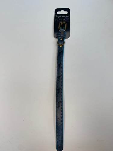 Sophie Allport daschund blue collar small ~ 50% off | Team Waggles