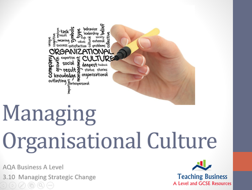 AQA Business - Managing Organisational Culture | Teaching Business