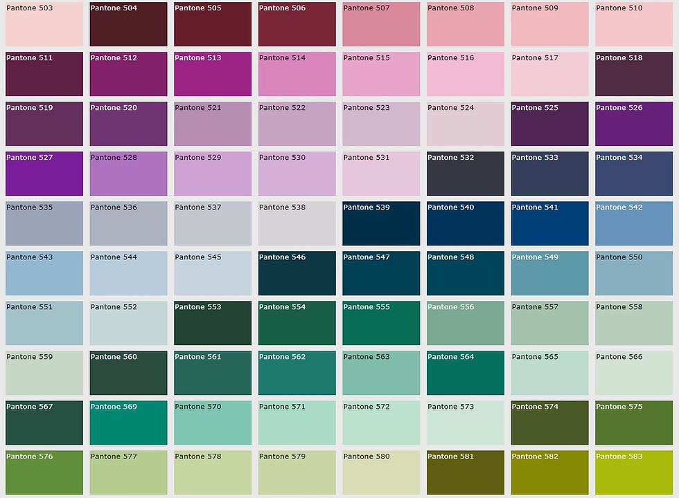 PANTONE COLOUR SELECTION | Event, Medical, Security - EMS NORDIC AB