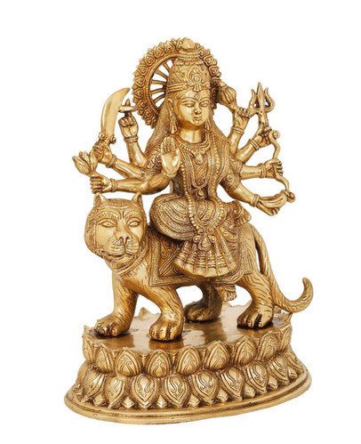 Goddess durga devi brass statue | Prudwi Arts & Crafts
