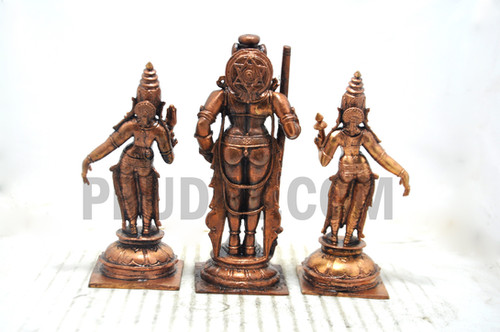 Rukmini Satyabhama sameta Udupi krishna copper idols | Prudwi Arts & Crafts