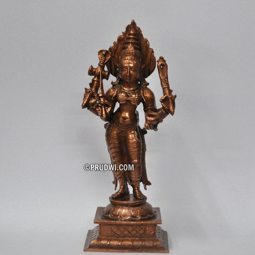 Goddess Shakti copper idol | Prudwi Arts & Crafts