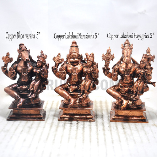Bhoo Varaha, Lakshmi Narasimha, Lakshmi Hayagria idols | Prudwi Arts ...