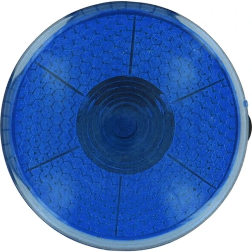 Round blinking light with back clip, blue | SPC