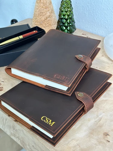 Leather bound journals/portfolios | SPC