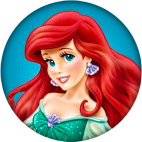 20mm Little Mermaid Ariel Disney Princess Painted Enamel Snap Charm ...