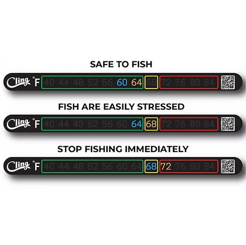 Cling Temperature Tape - Stick on Thermometer | Kern River Fly Shop