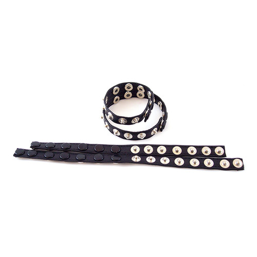 Leather Double Multi Snap Strap | Rouge Group Ltd