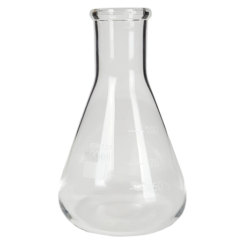 100 ml Erlenmeyer Flasks, Borosilicate Glass Graduated (Pack of 12 ...