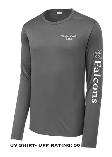 TCHS BAND POSI-UV LONG SLEEVE GRAY | Star Sports Keller