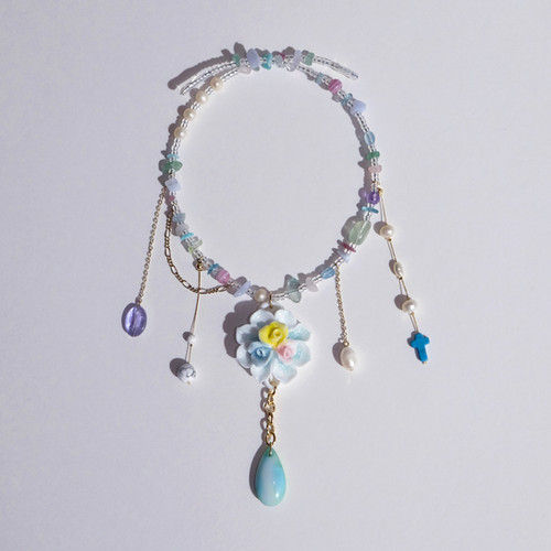 MIZUGASHI ceramic flower choker ③ | mizugashi