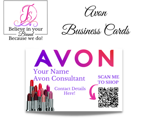 Avon Business Cards | T S Business Cards and Labels