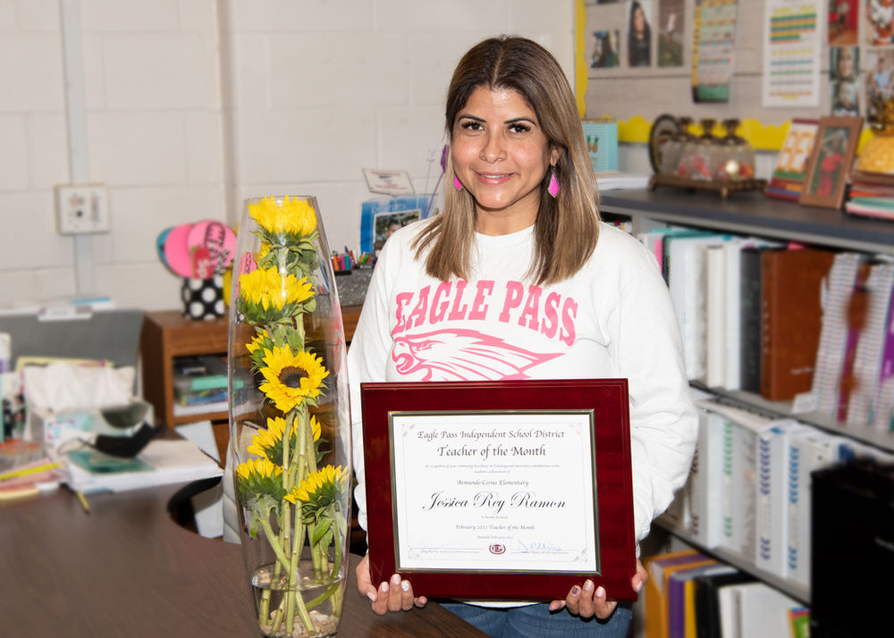 Armando Cerna's Mrs. Jessica Ramon named EPISD Teacher of the Month