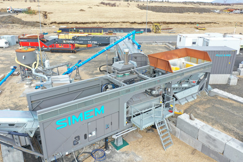 SELT / SOLD - SIMEM - Bison - 500 færanleg steypustöð -l 250 rúmmetra ...