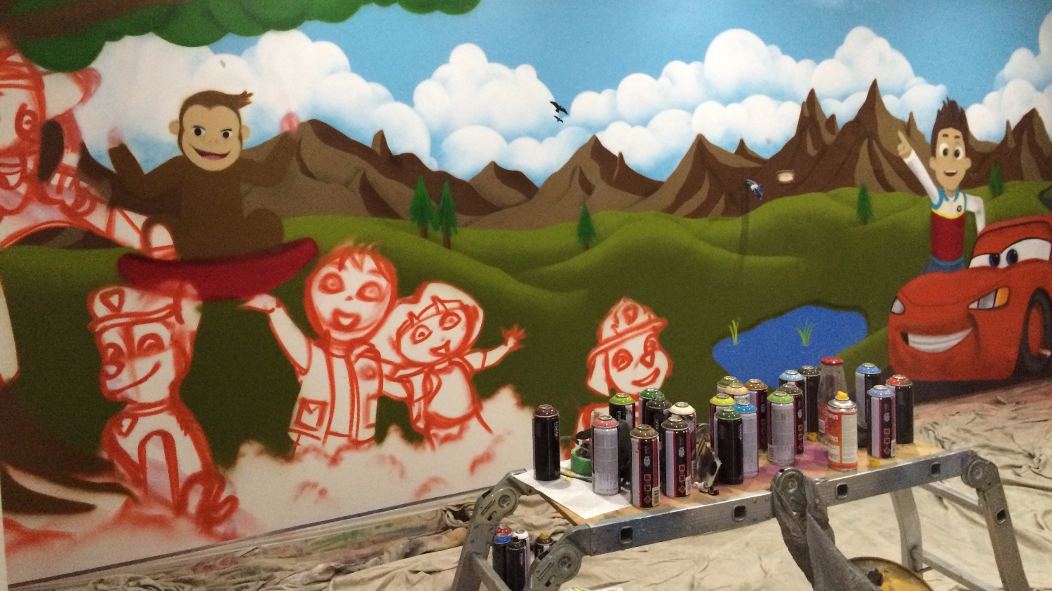 Kids Cartoon Playroom | Murals & Street Art | Urban Art