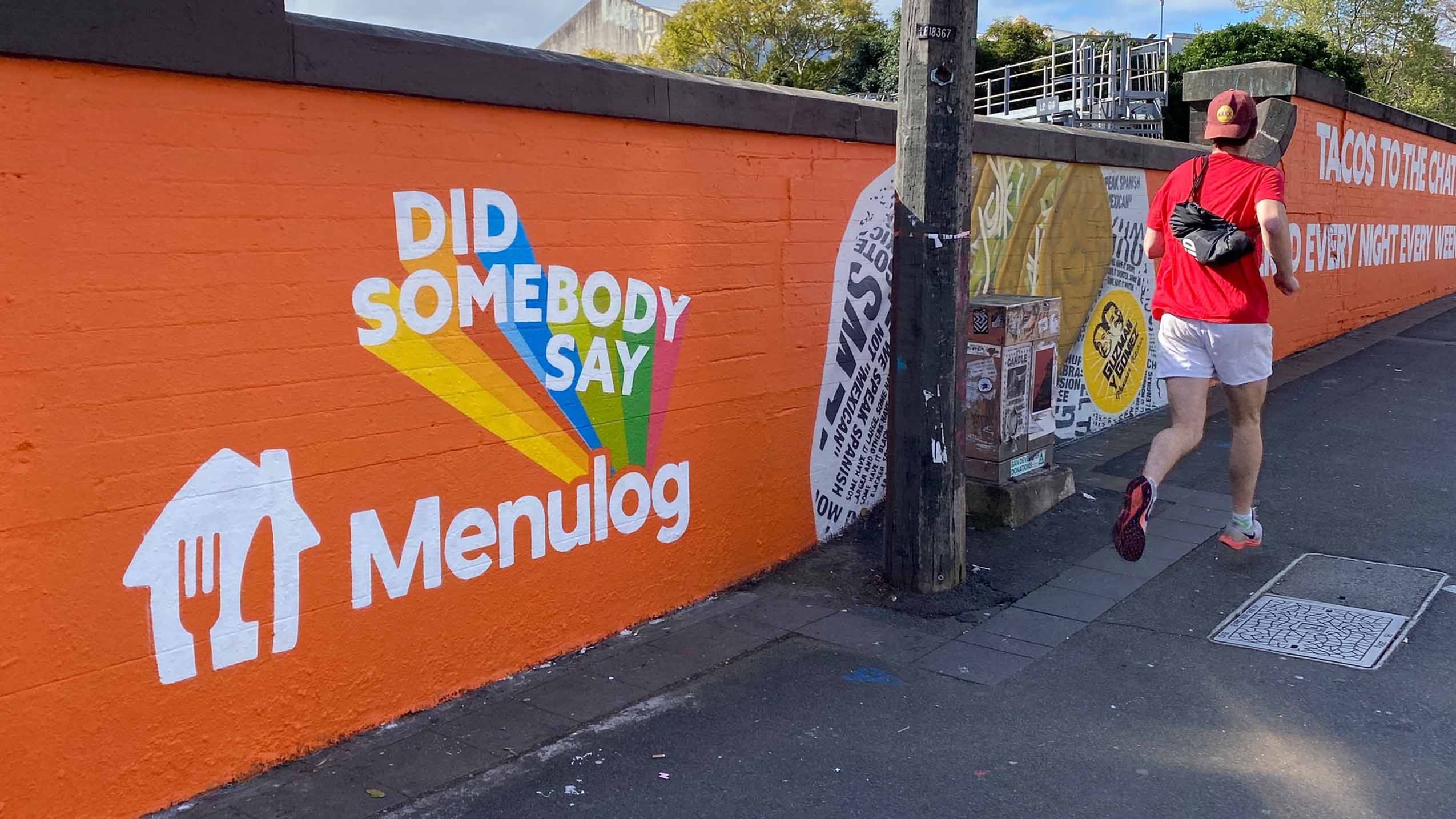 Menulog Advertising Mural | Urban Art | Sydney Artist Hire