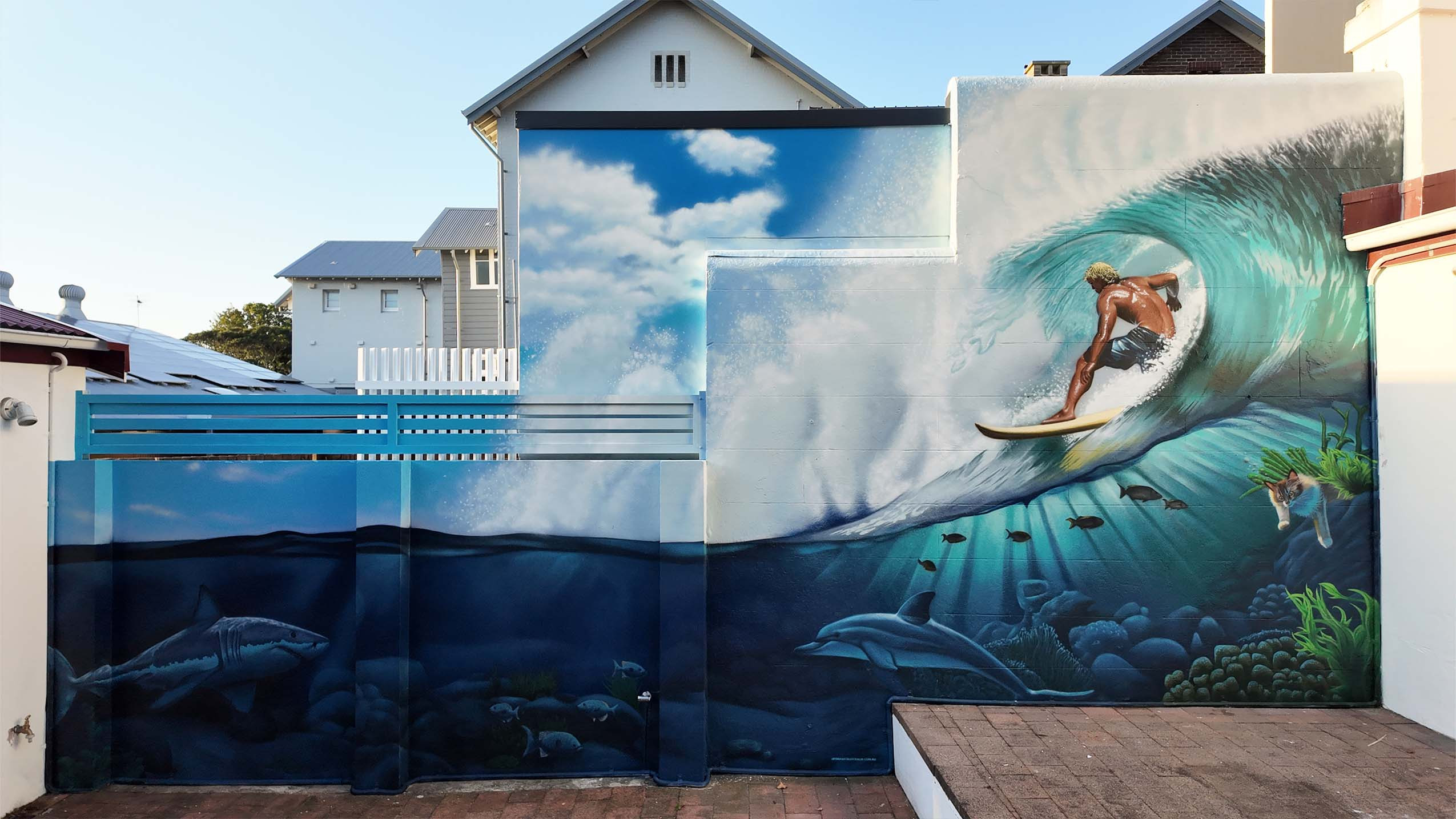 Bondi Beach Surf Mural | Graffiti | Urban Art Australia