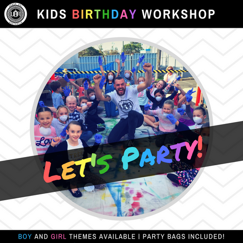 Kids Birthday Workshops | Boys & Girls | (10 kids) | Urban Art Australia