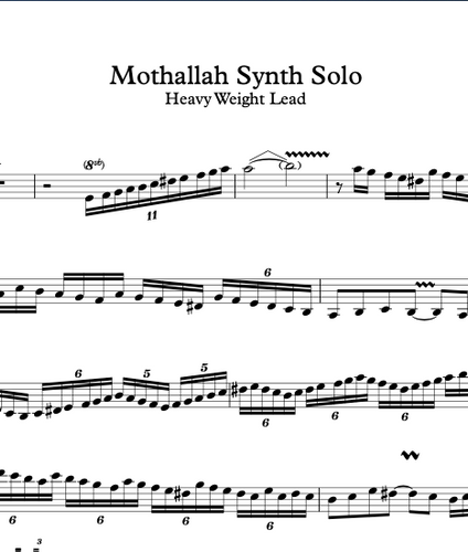 Mothallah - Synth solo transcription | Diego Tejeida